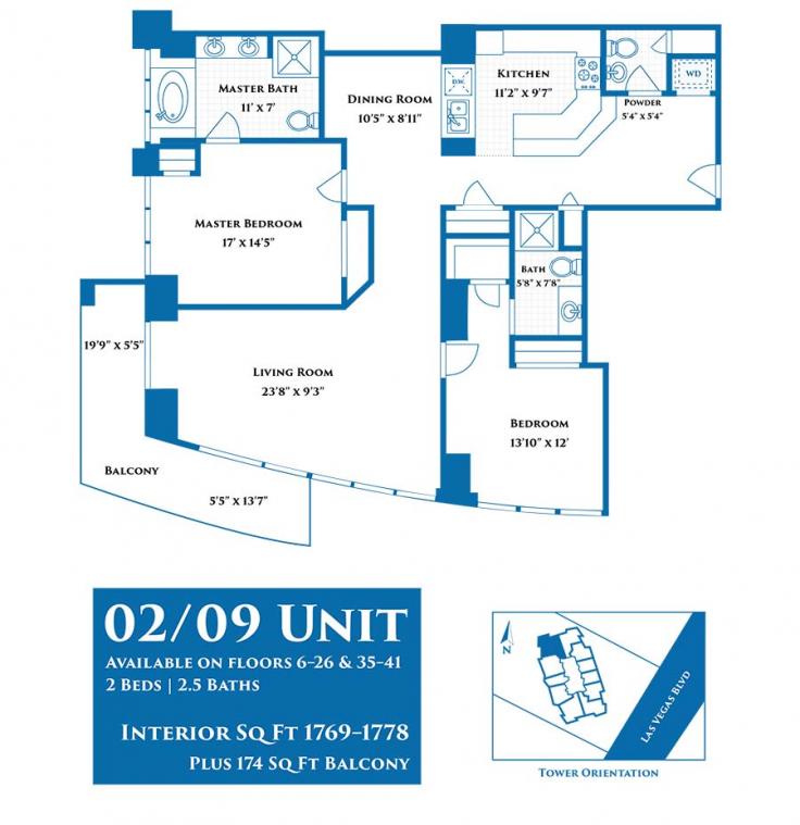 2700 South Las Vegas Boulevard #4002, Las Vegas, NV 89109 at Sky Las Vegas