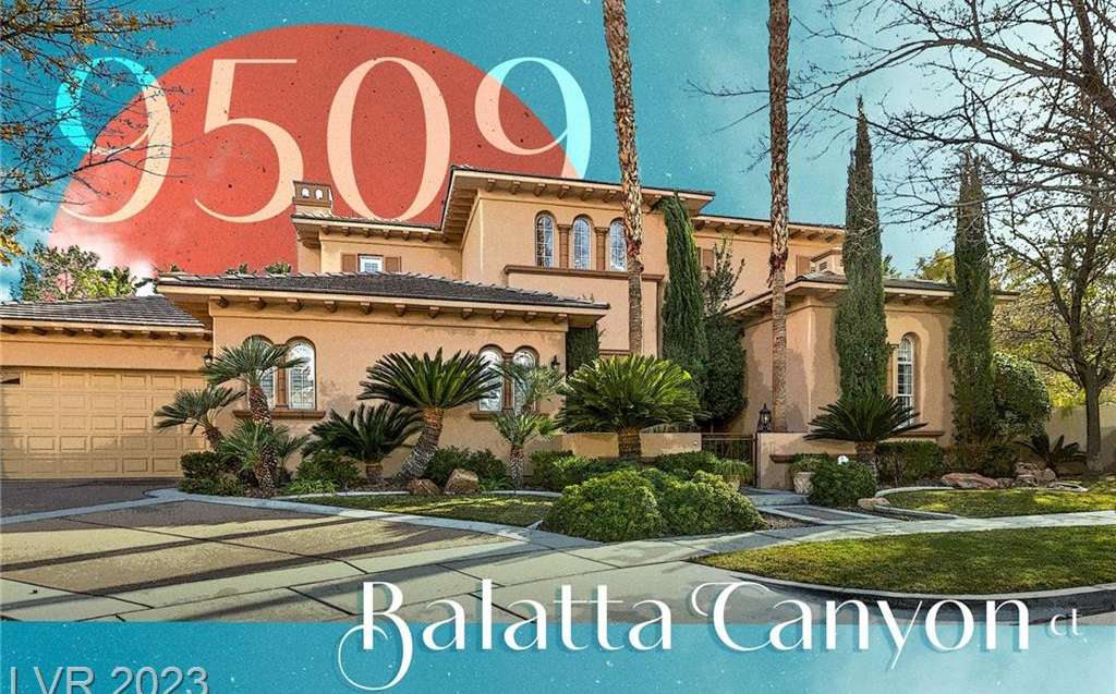 9509 Balatta Canyon Court, Las Vegas, NV 89144 in Canyon Fairways in ...